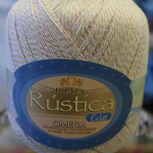 Omega Hilaza Rustica Eclat in White With Gold Silver or Iridescent - Etsy