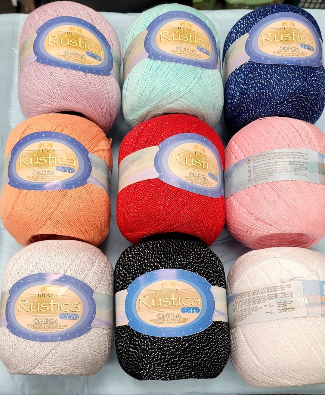 Omega Hilaza Rustica Eclat in White With Gold Silver or Iridescent - Etsy