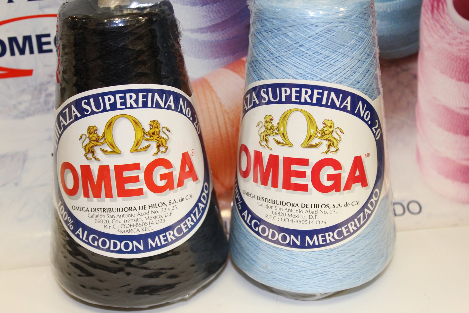 Omega Crochet Cotton Thread: White Hilaza Superfina Cone (240grams) - Etsy