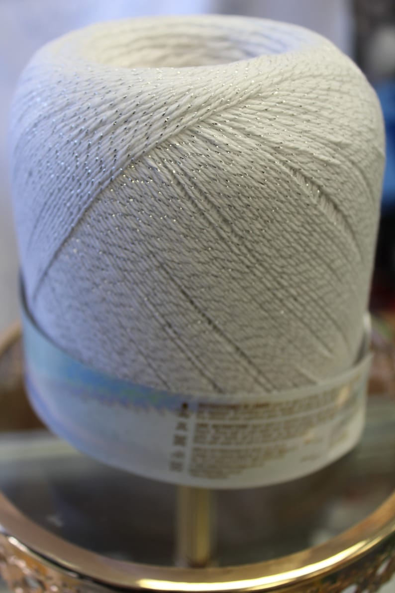 Omega Hilaza Rustica Eclat in White With Gold Silver or Iridescent - Etsy