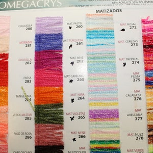 Hilo Omega Crystal Omegacrys 100gr. Crystal Thread Various Colors Set 1 ...