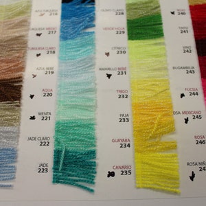 Hilo Omega Crystal Omegacrys 100gr. Crystal Thread Various Colors Set 1 ...