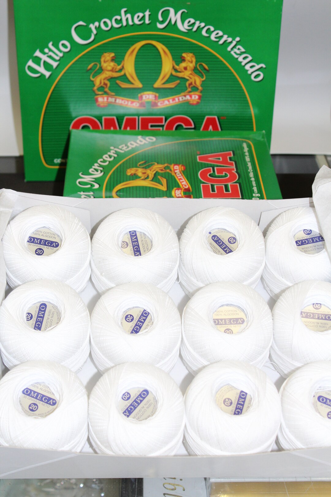 Omega Crochet Cotton Thread #20 - 6 Balls - Etsy