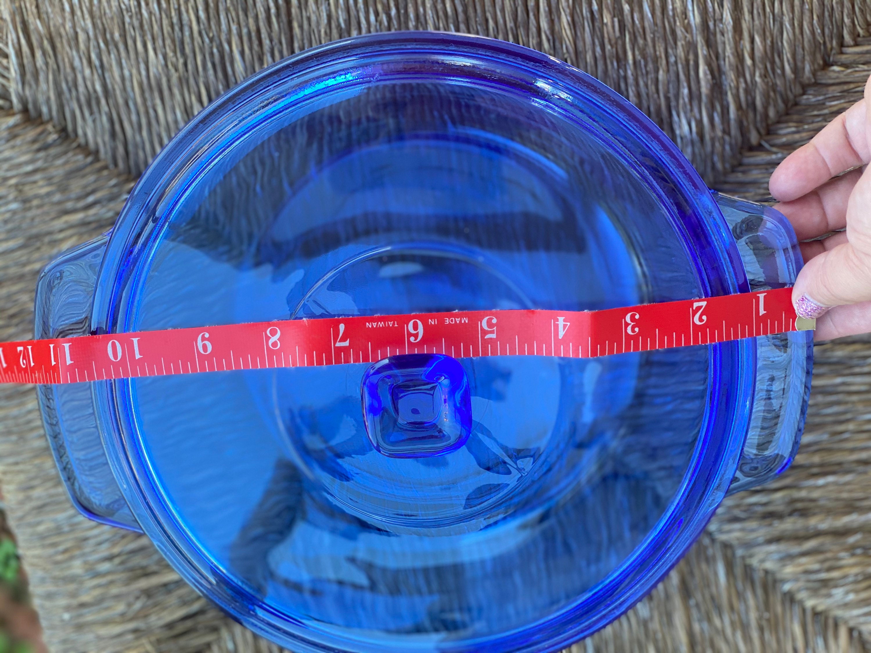 Vintage Anchor Hocking Blue 2 Quart Casserole Dish Covered - Etsy