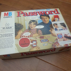 Vintage Password Game by MB Games Complete and Good Condition From 1978 ...
