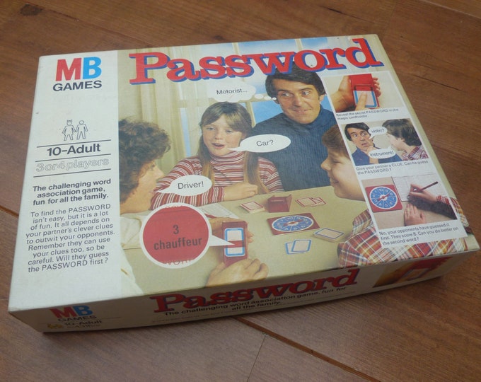Vintage Password Game by MB Games Complete and Good Condition From 1978 ...