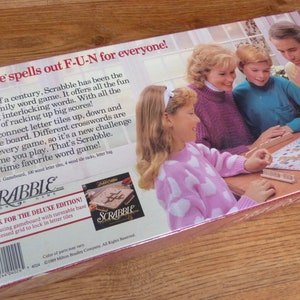 Vintage SEALED Scrabble Set, Complete Original Game With Wooden Letters ...