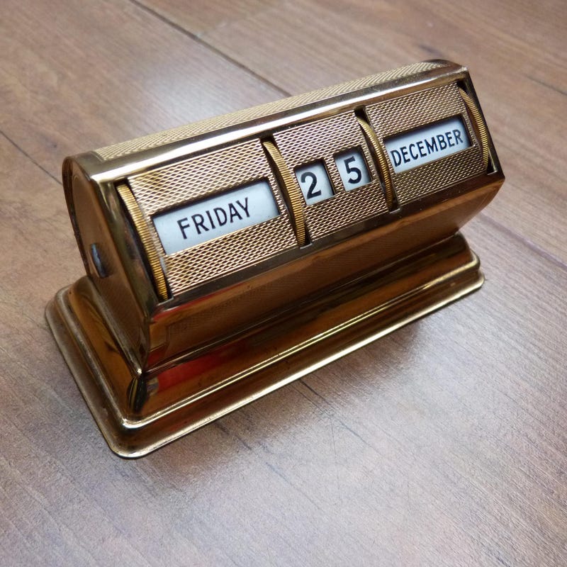 Brass Perpetual Calendar - Etsy