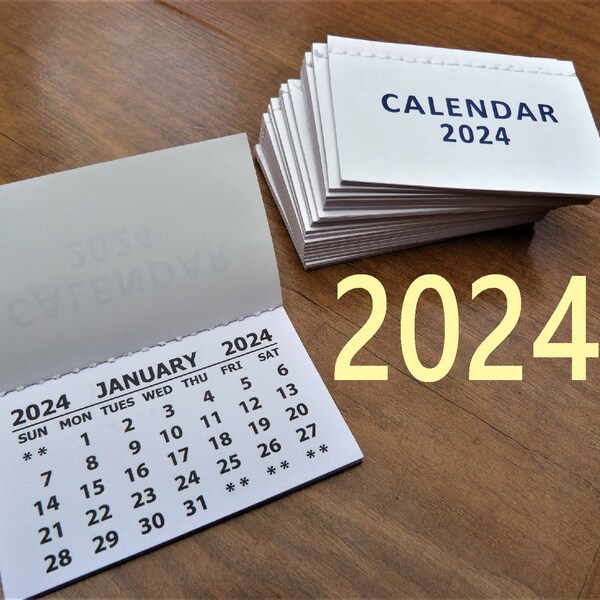 Mini Calendar - Etsy