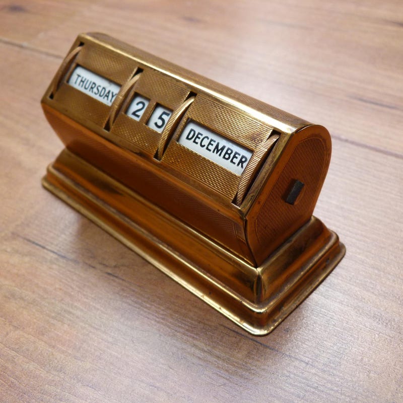 Brass Perpetual Calendar - Etsy