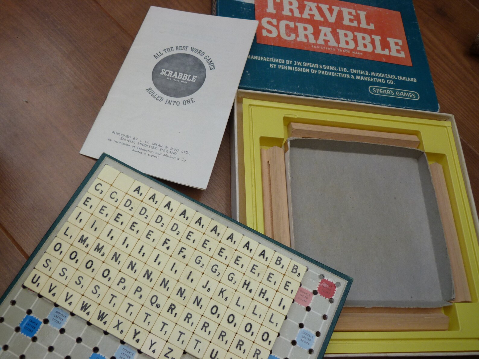 Vintage Travel Scrabble Set Peg Tiles and Board With Wooden - Etsy UK