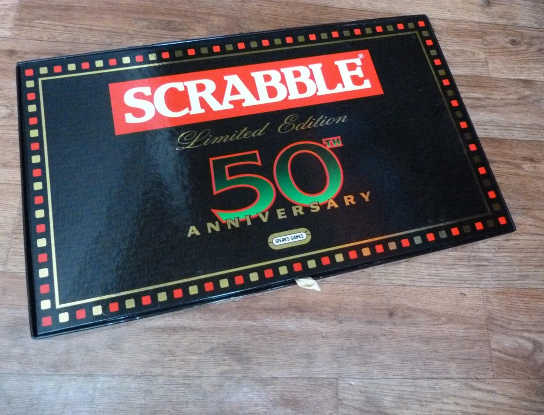 Vintage Scrabble 50th Anniversary Limited Edition Special Set, Complete ...
