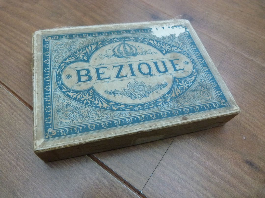 Antique Goodall Bezique Game. Complete With 64 Wide Playing Cards With ...