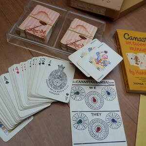 Vintage Samba Canasta Bolivia Game by De La Rue Plus Book. Three Decks ...