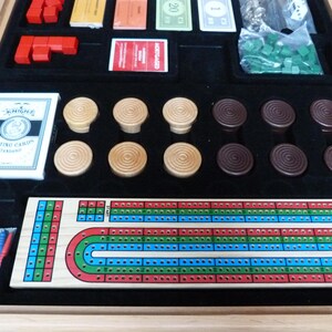 Unplayed Monopoly Cluedo Chess 7 Game Compendium in Large Wooden Case ...