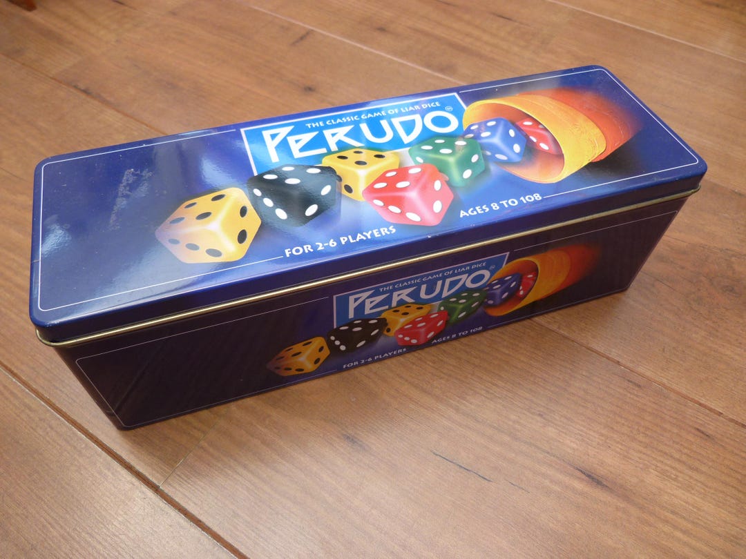 Vintage Perudo Dice of the Andes Game Classic Dice Game in Tin Vintage ...