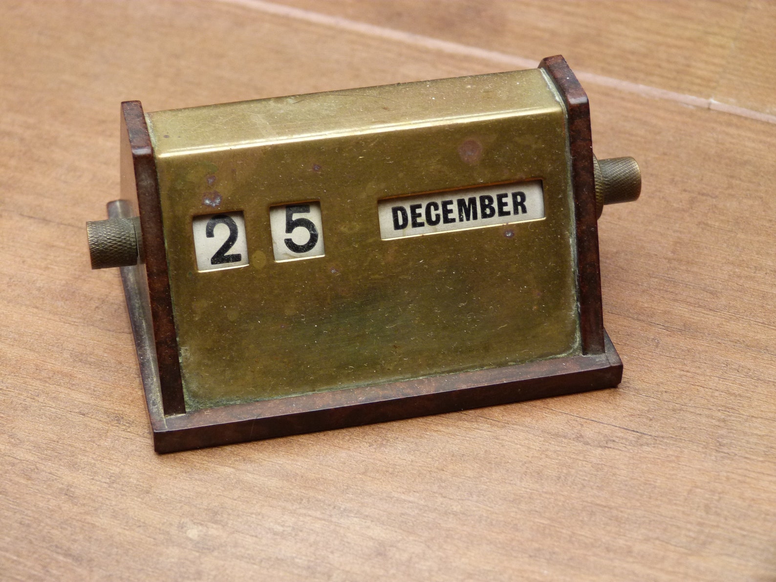 Vintage Perpetual Calendar Triangular Shape Heavy Brassy Metal | Etsy