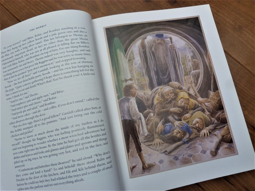 Tolkien the Hobbit Illustrated by Alan Lee Hardback 2001 Vintage Book ...