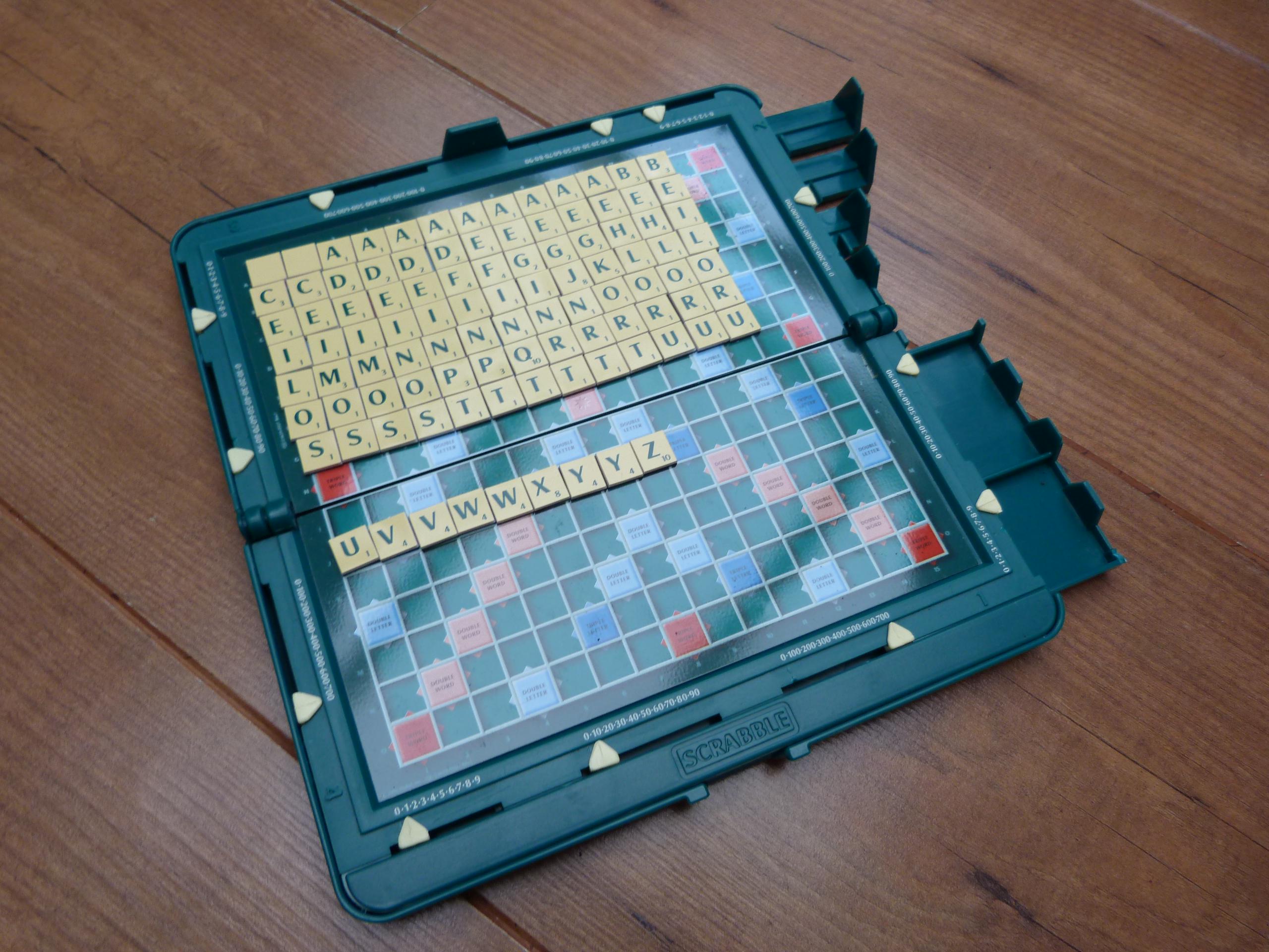 Vintage Pocket Scrabble Magnetic Set, Hard Plastic Folding Case ...