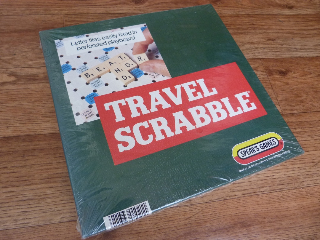 SEALED Vintage Travel Scrabble Set, Peg Tiles and Board, Complete ...