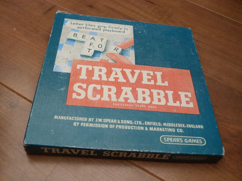 Vintage Travel Scrabble Set Peg Tiles and Board With Wooden - Etsy UK