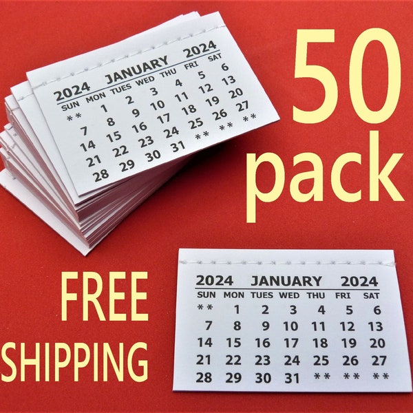 Mini Calendar - Etsy