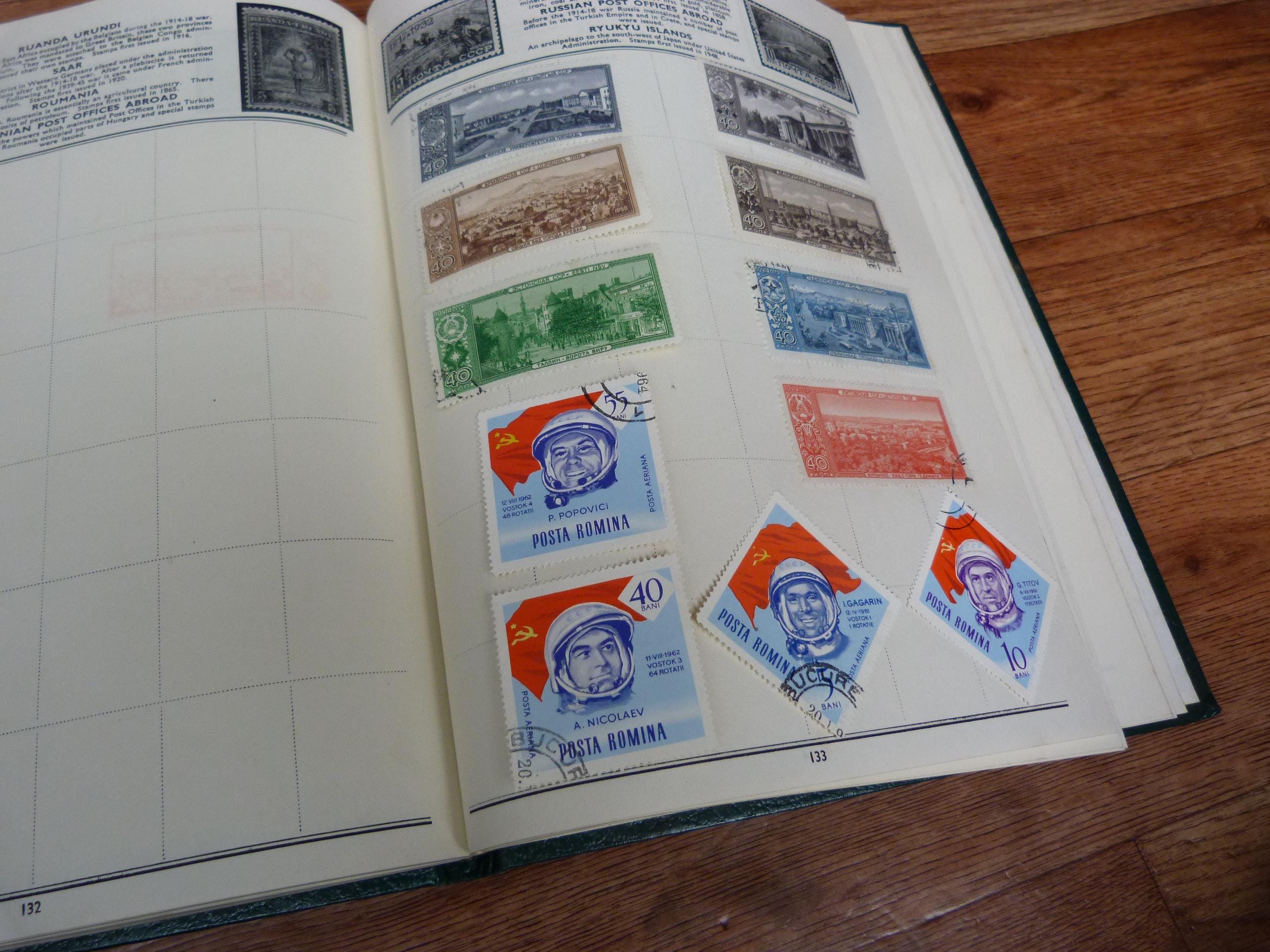 Vintage Errimar Globe Trotter Stamp Album With 120 World Stamps - Etsy