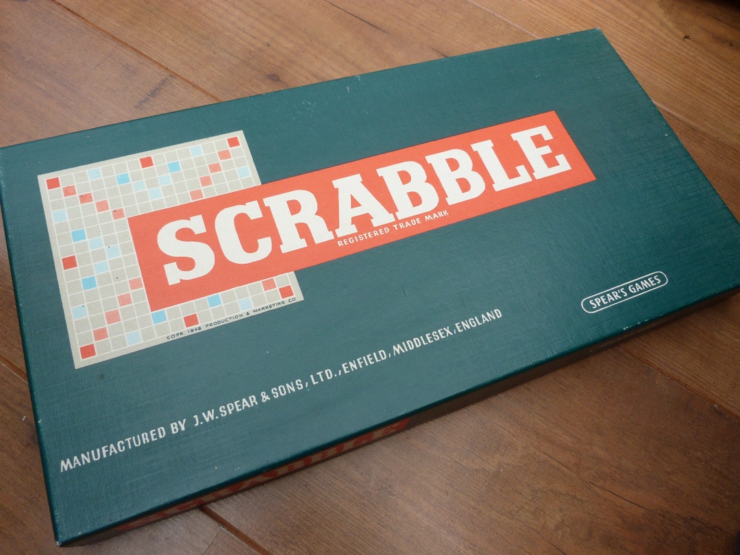 Vintage Scrabble Set Complete Original Game With Wooden - Etsy