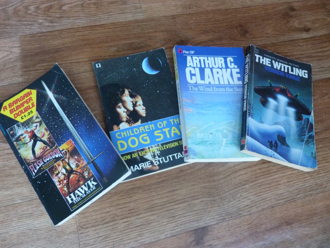 Collection of 4 Science Fiction 1970s 80s Books Arthur C - Etsy