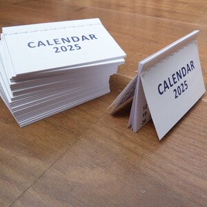 2025 Mini Calendar Pads (pack of 20/50/100) Stitched Tear off Calendar ...