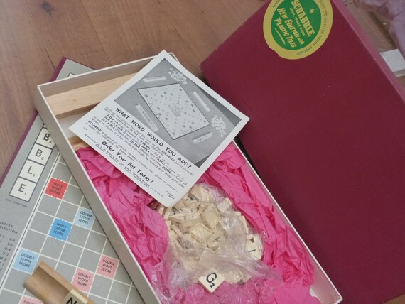 Vintage Early Scrabble set juego original completo con las - Etsy España