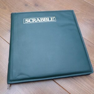 Vintage Travel Scrabble Set Peg Tiles and Board in Folding Zipped Case ...