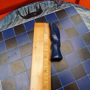 Vintage Kenyan Chess Set Carved Soapstone With 11 1/2 Inch Circular ...