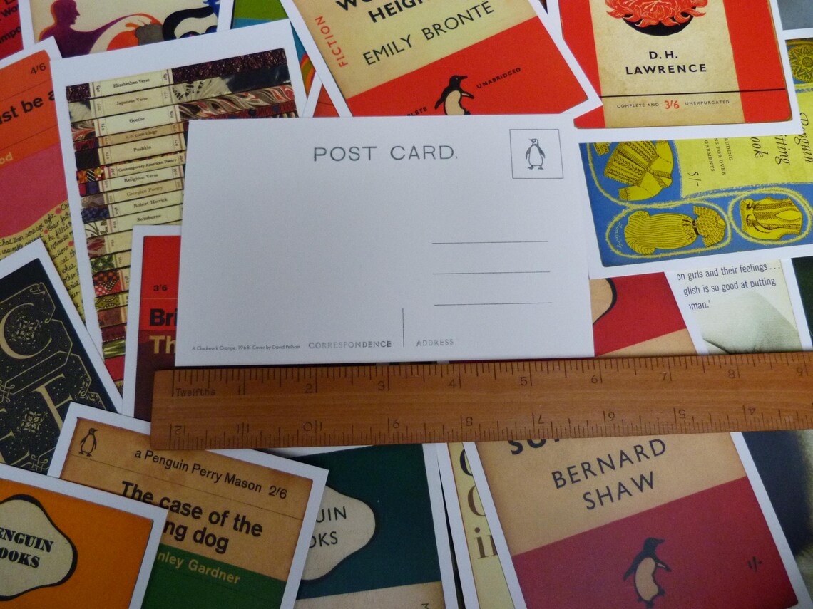 Classic Penguin Book Cover Postcards Packs of 4 12 or 24 Lucky Dip ...