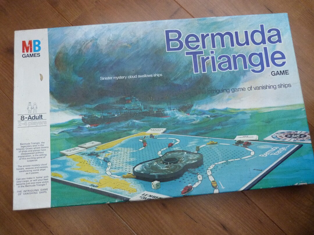 Vintage Bermuda Triangle Board Game MB Games Sinister Mystery Cloud Swallows Ships Complete - Etsy