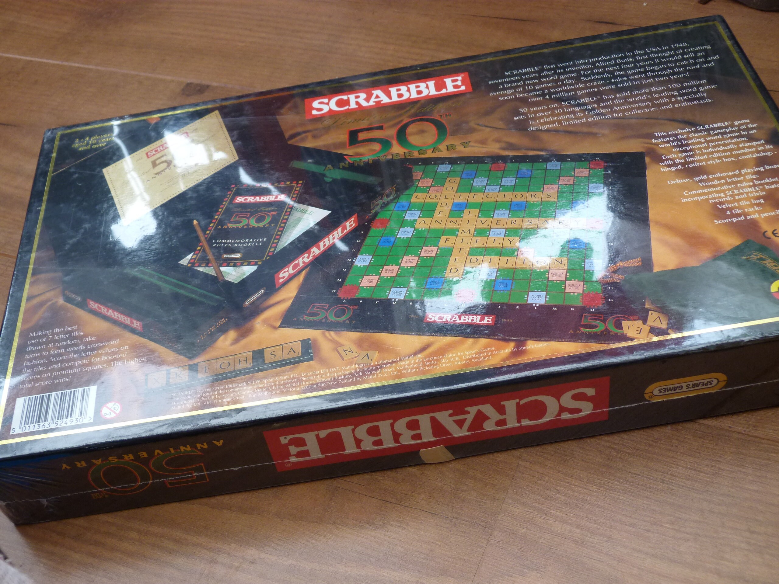 SEALED Scrabble 50th Anniversary Limited Edition Special set | Etsy