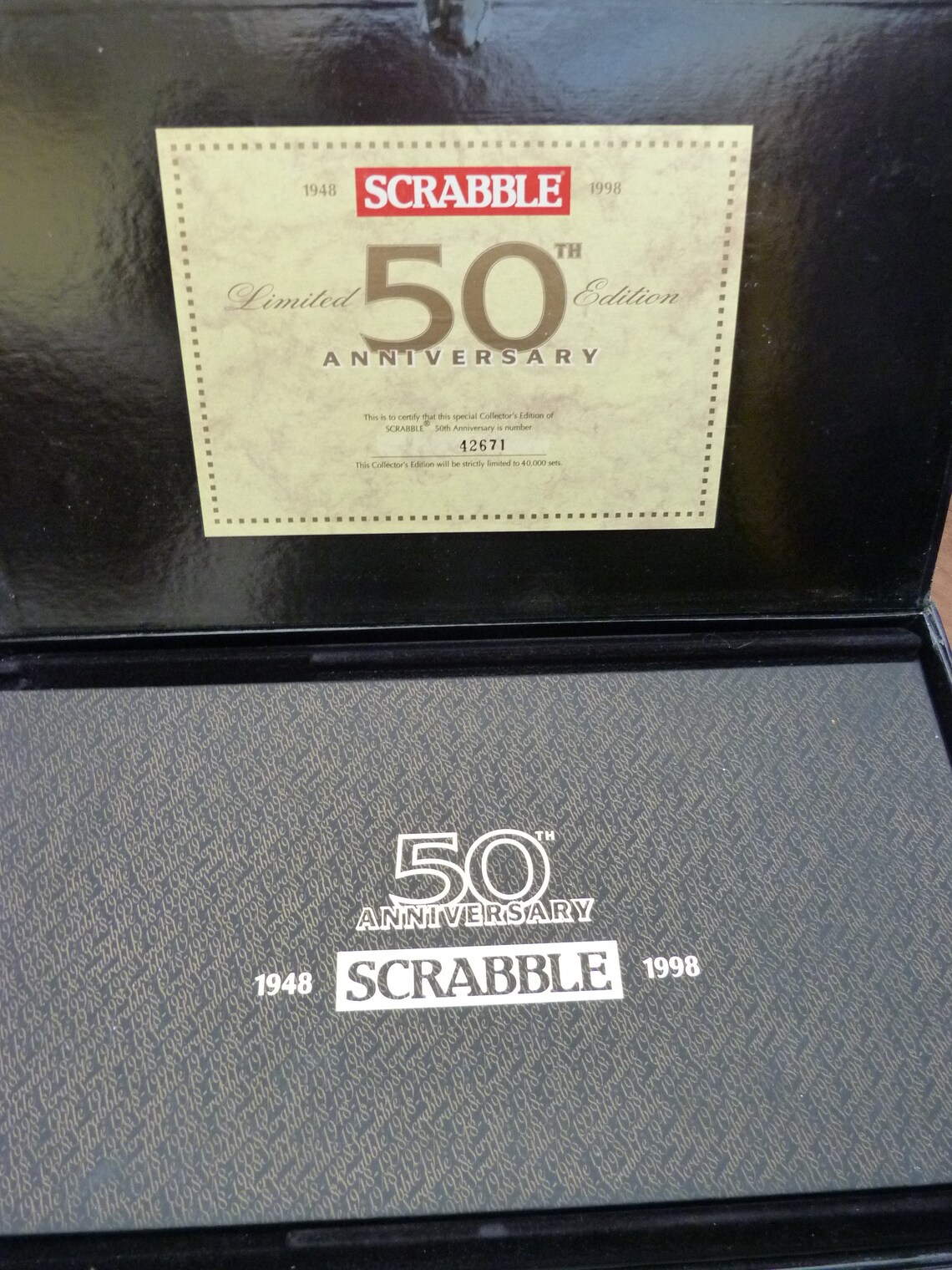 Vintage Scrabble 50th Anniversary Limited Edition Special Set - Etsy