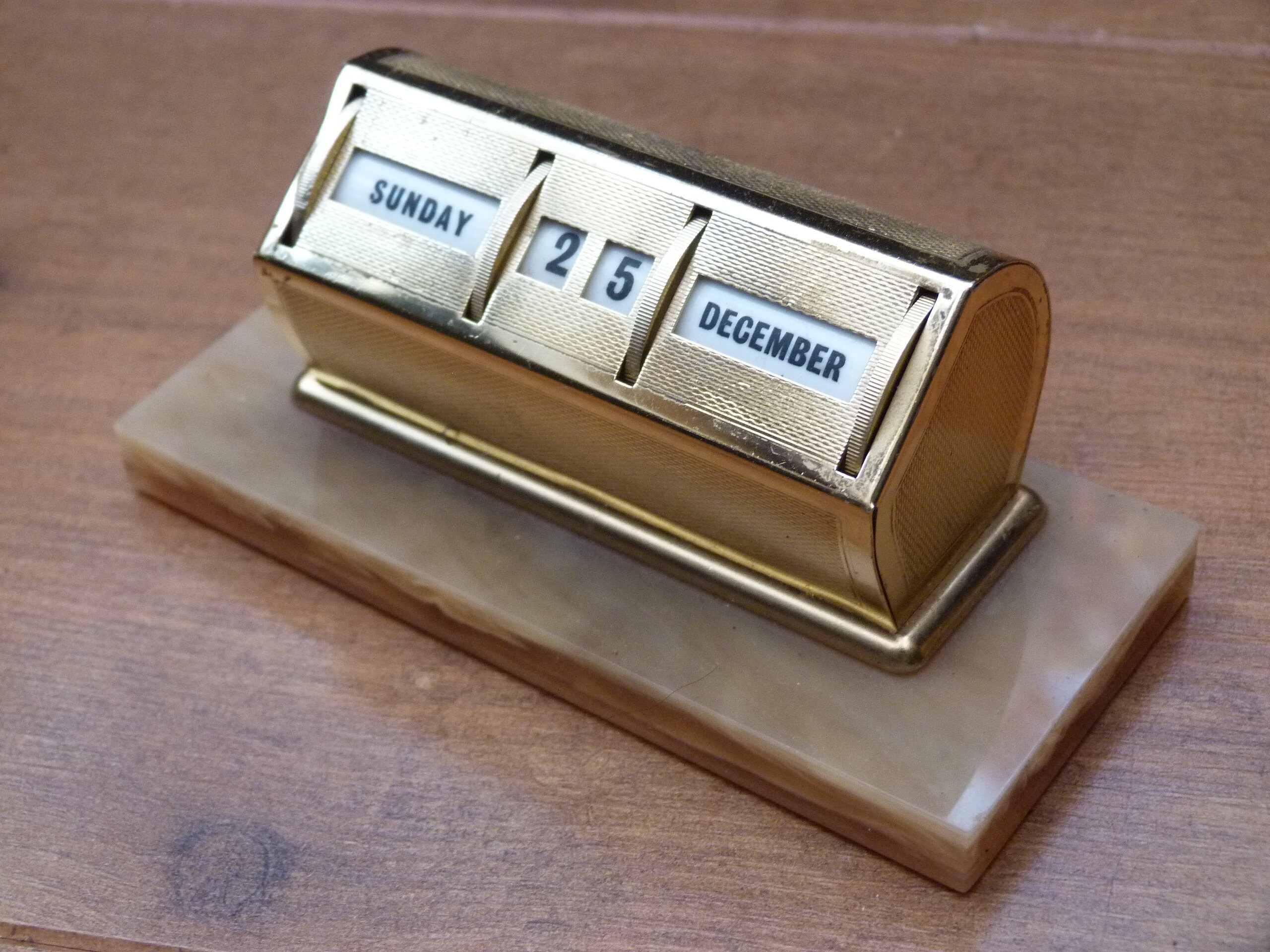 Vintage Perpetual Calendar Desk Calendar Gold/brass Colour - Etsy UK