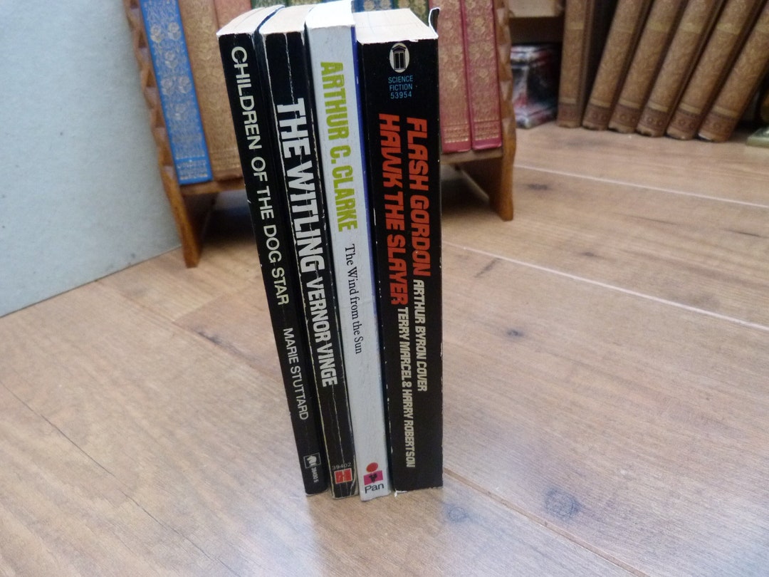 Collection of 4 Science Fiction 1970s 80s Books Arthur C Clarke Flash ...