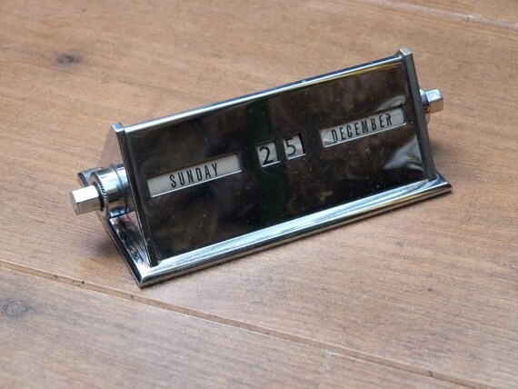 Vintage Perpetual Calendar Desk Calendar Triangular Shape - Etsy