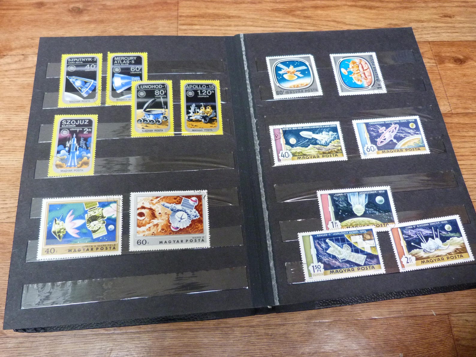 Space Stamp Album With 150 Astronaut Rocket Satellite Stamps in Stock ...