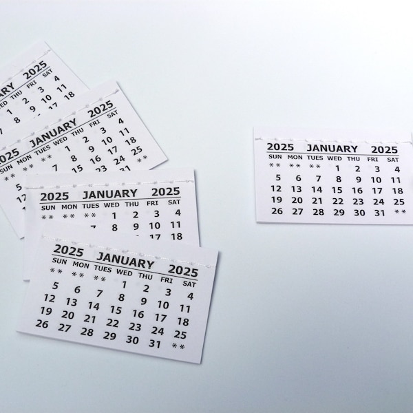 Mini Calendar - Etsy