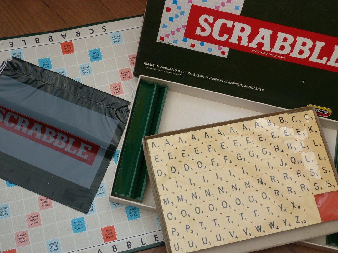 Vintage UNPLAYED Scrabble Set Complete Original Game With Sealed ...