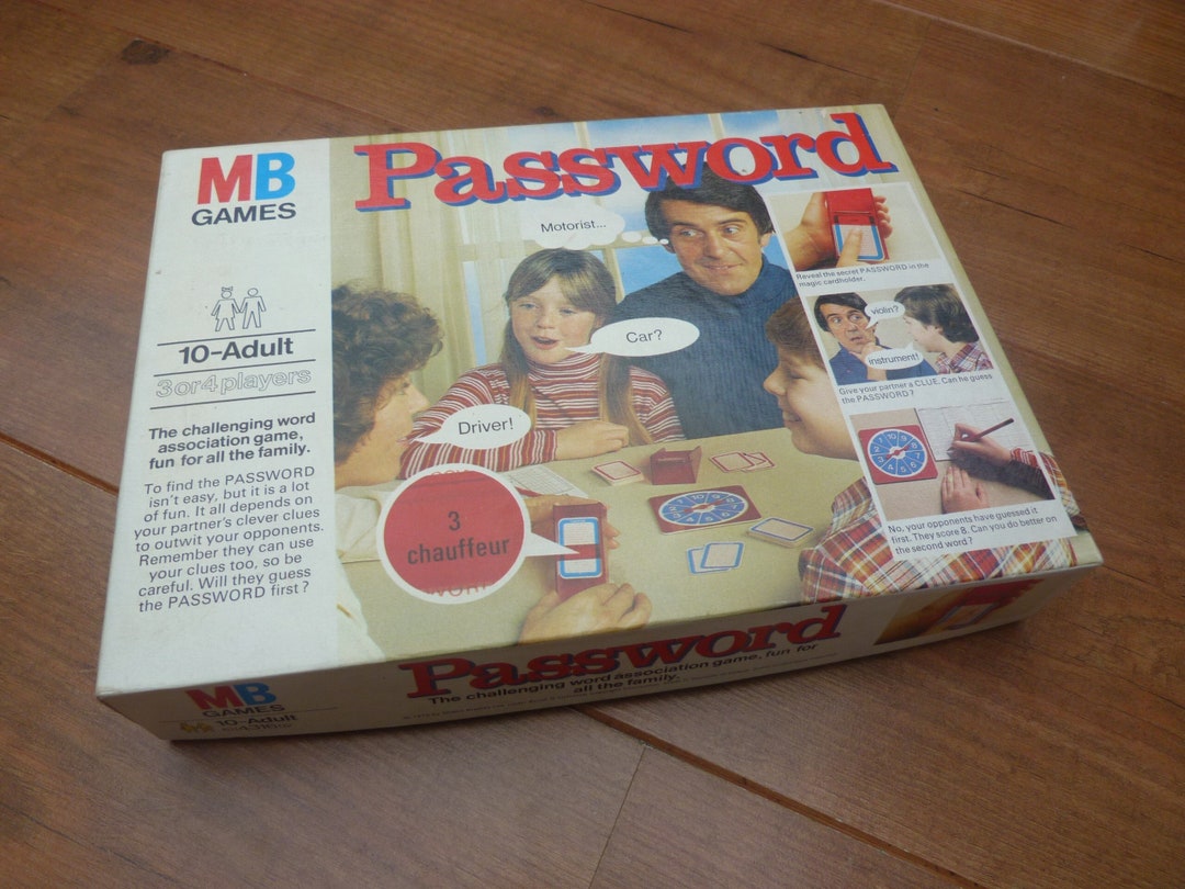 Vintage Password Game by MB Games Complete and Good Condition From 1978 ...