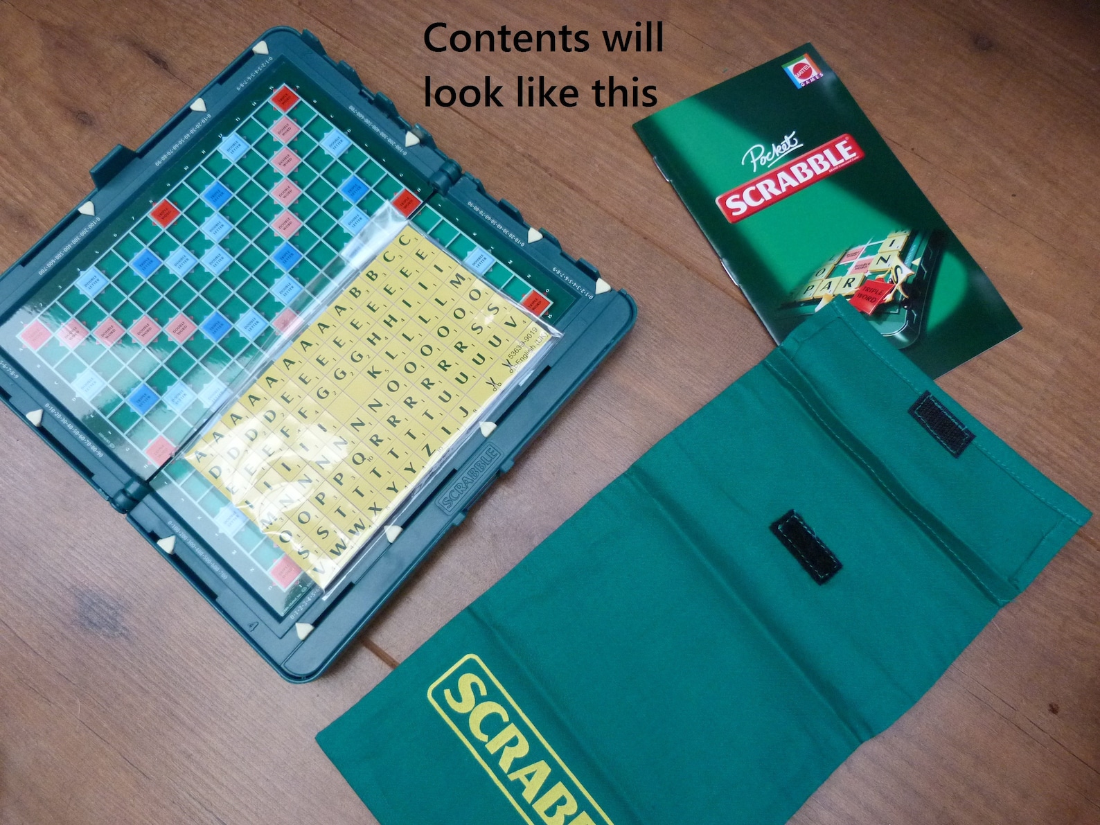 Vintage SEALED Pocket Scrabble Magnetic Set Hard Plastic Folding Case ...