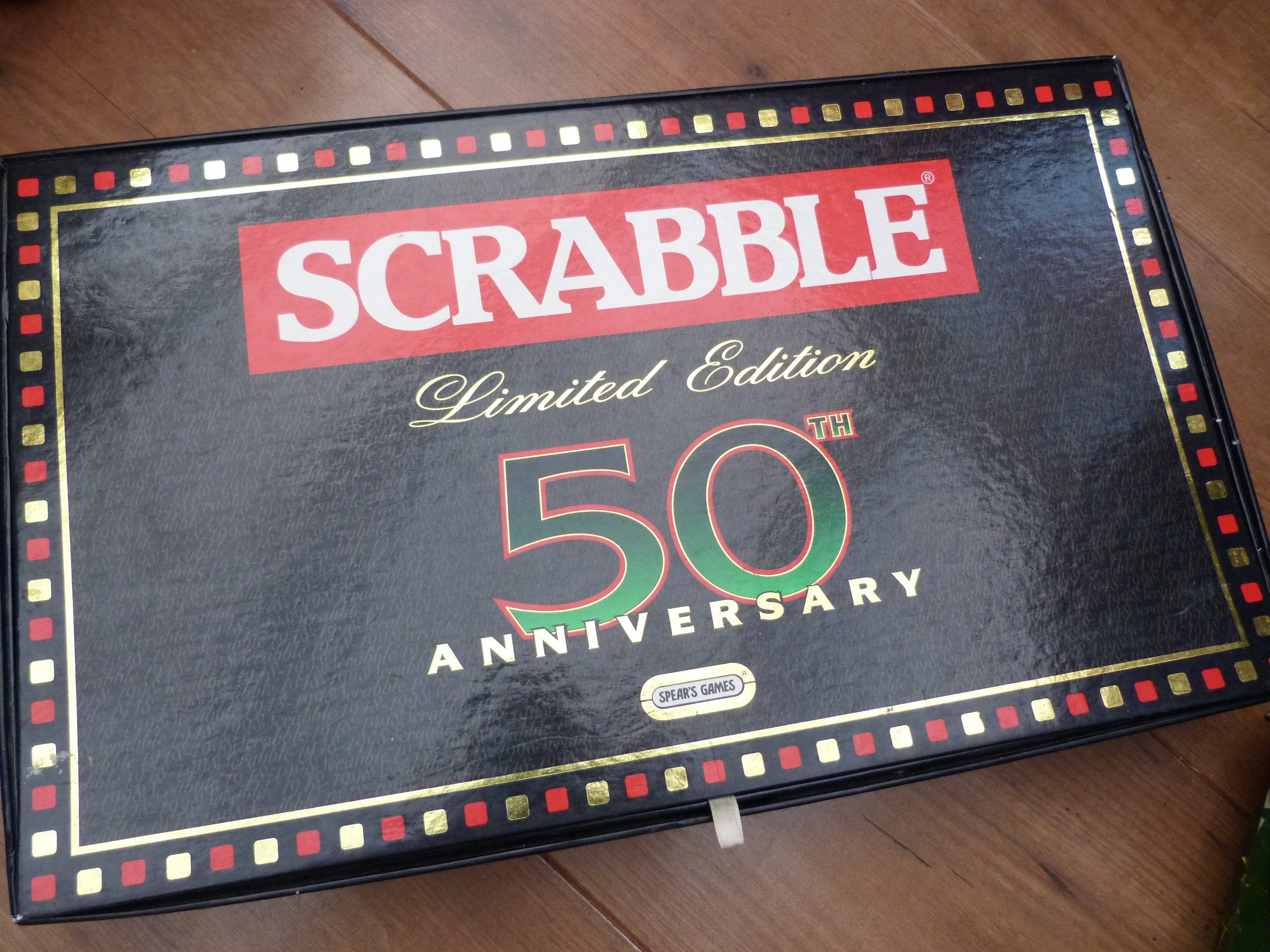 Vintage Scrabble 50th Anniversary Limited Edition Special Set - Etsy