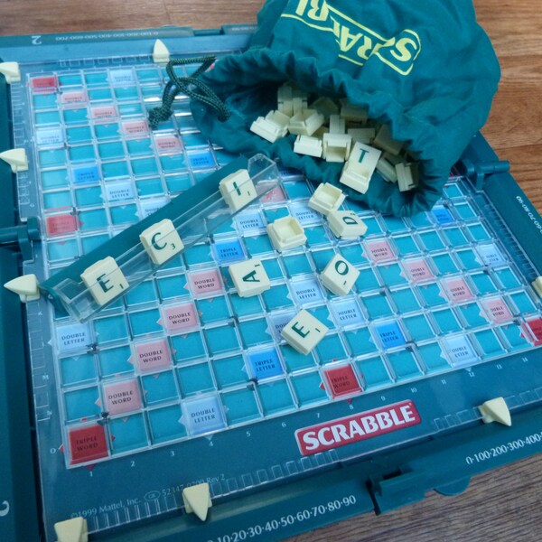 Scrabble Travel Set - Etsy