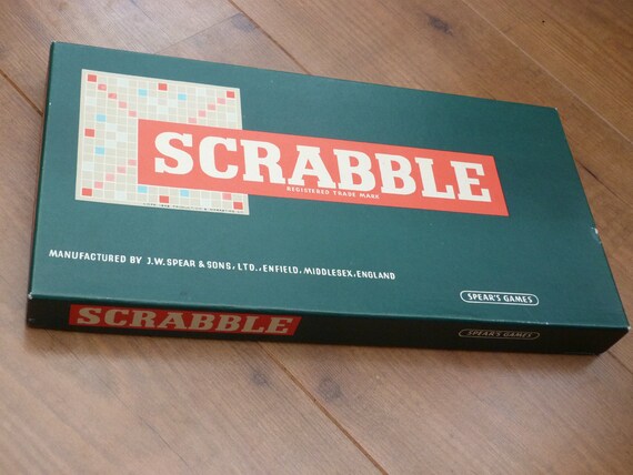 Vintage Scrabble set complete original game with wooden | Etsy