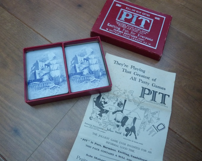 Vintage Pit Card Game by Parker Complete Early-mid 20th Century Game ...