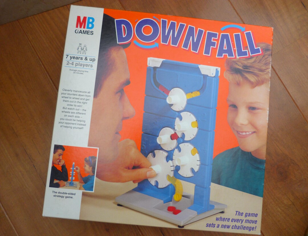 Vintage Downfall Board Game by MB Games Complete and Good Condition ...